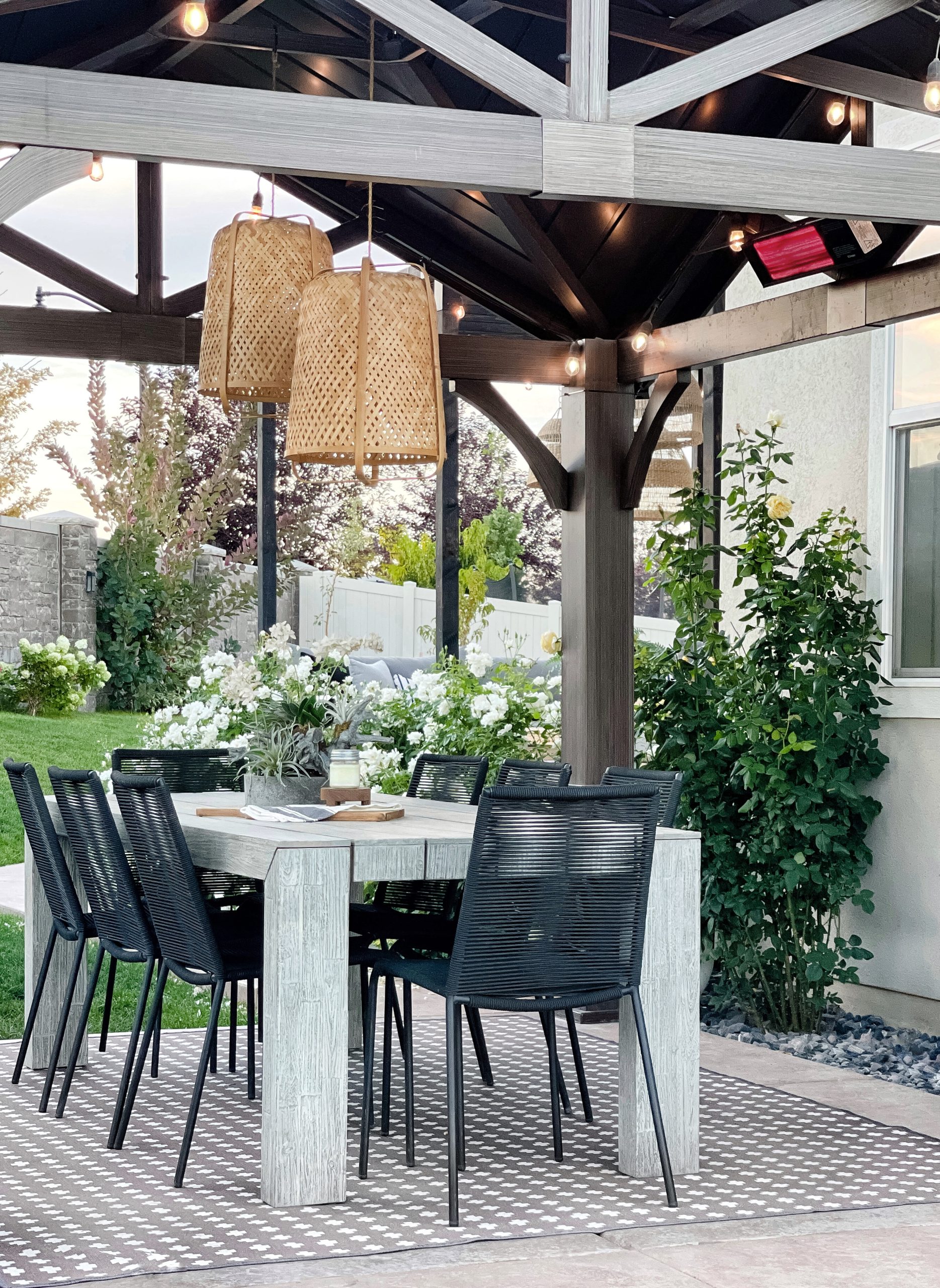 Fall Outdoor Dining + Chili Recipe - Grey Birch Designs